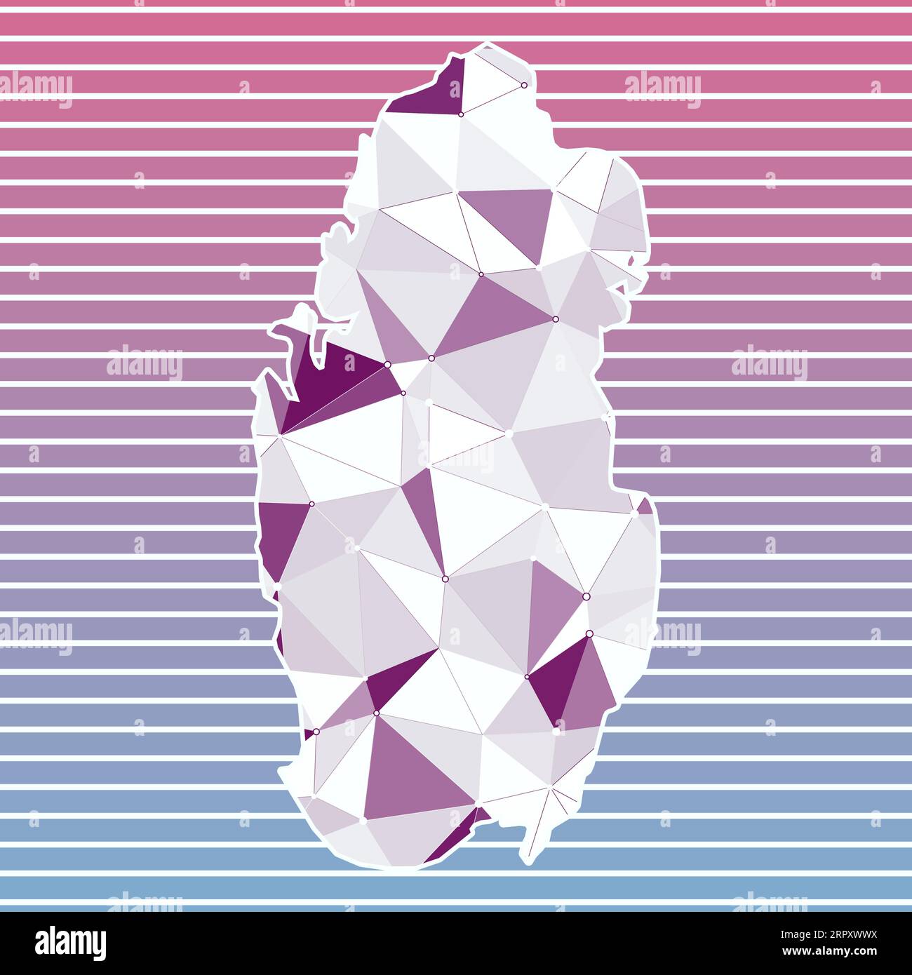 Qatar vector illustration. Qatar design on gradient stripes background ...
