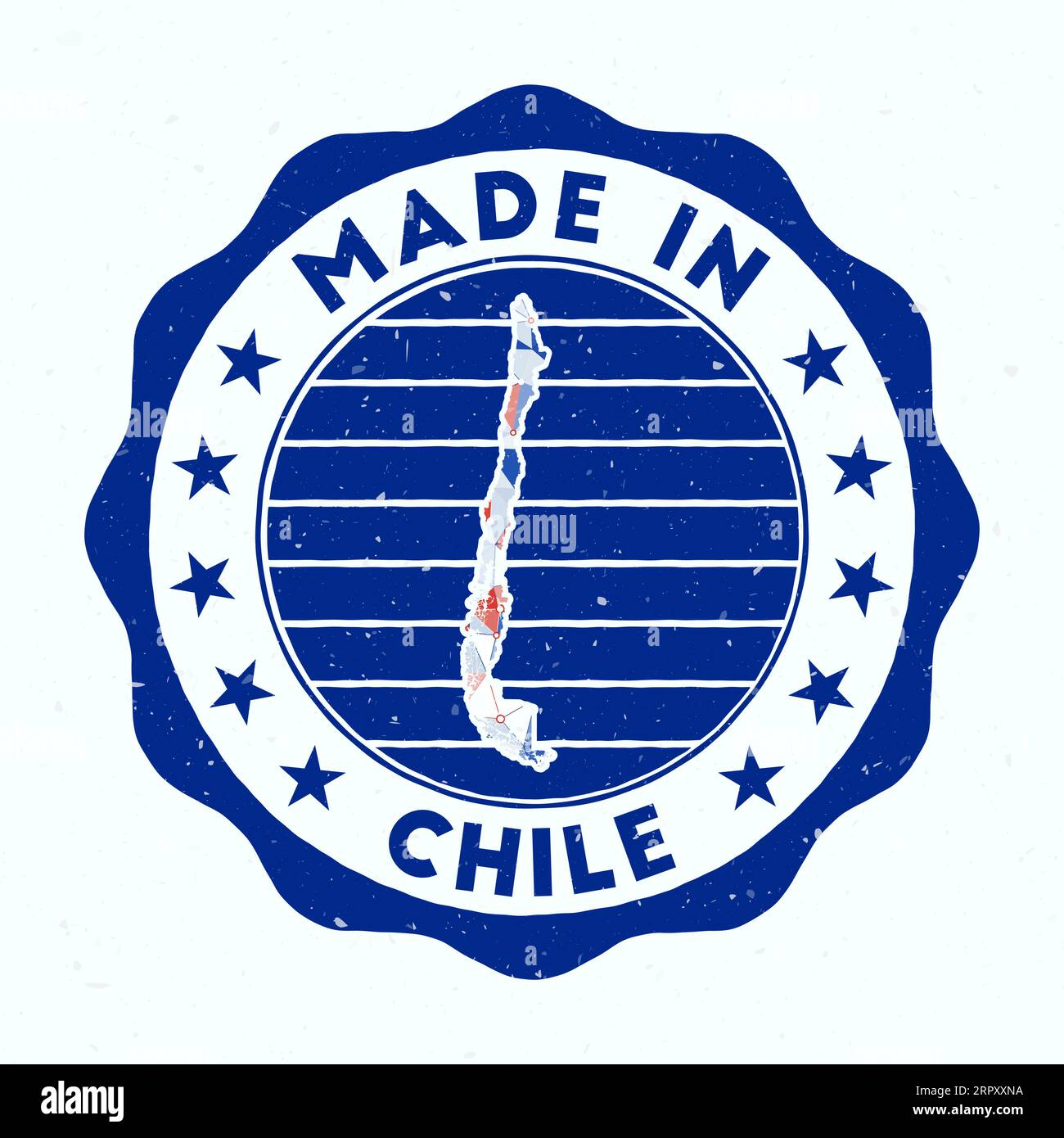 Chile flag and map in vector illustration hi-res stock photography and ...
