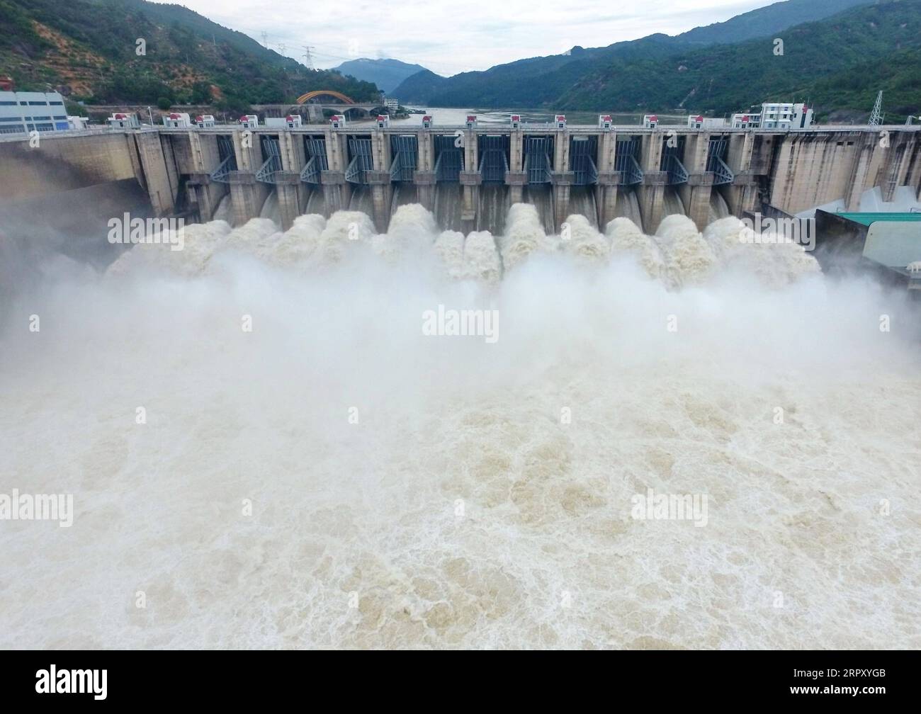 200606 -- MINQING, June 6, 2020 -- Aerial photo taken on June 6, 2020 ...