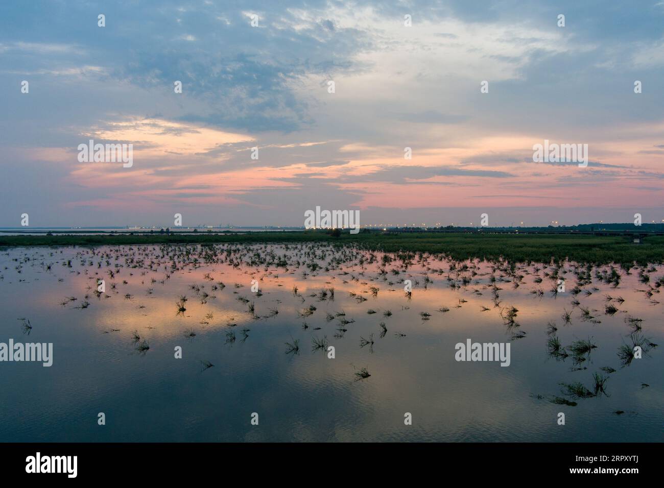 Aerial view colorful wetlands hi-res stock photography and images - Alamy