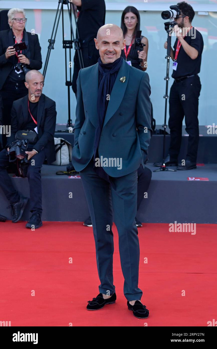Venice Lido, Italy. 05th Sep, 2023. Enzo Miccio attends the red carpet ...