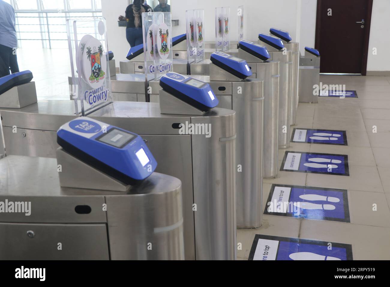 Lagos. 4th Sep, 2023. This photo taken on Sept. 4, 2023 shows the gate ...