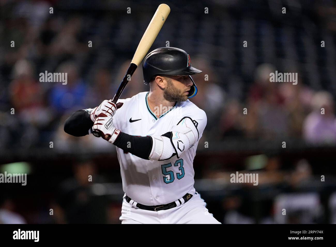 Arizona Diamondbacks first baseman Christian Walker hits against the ...