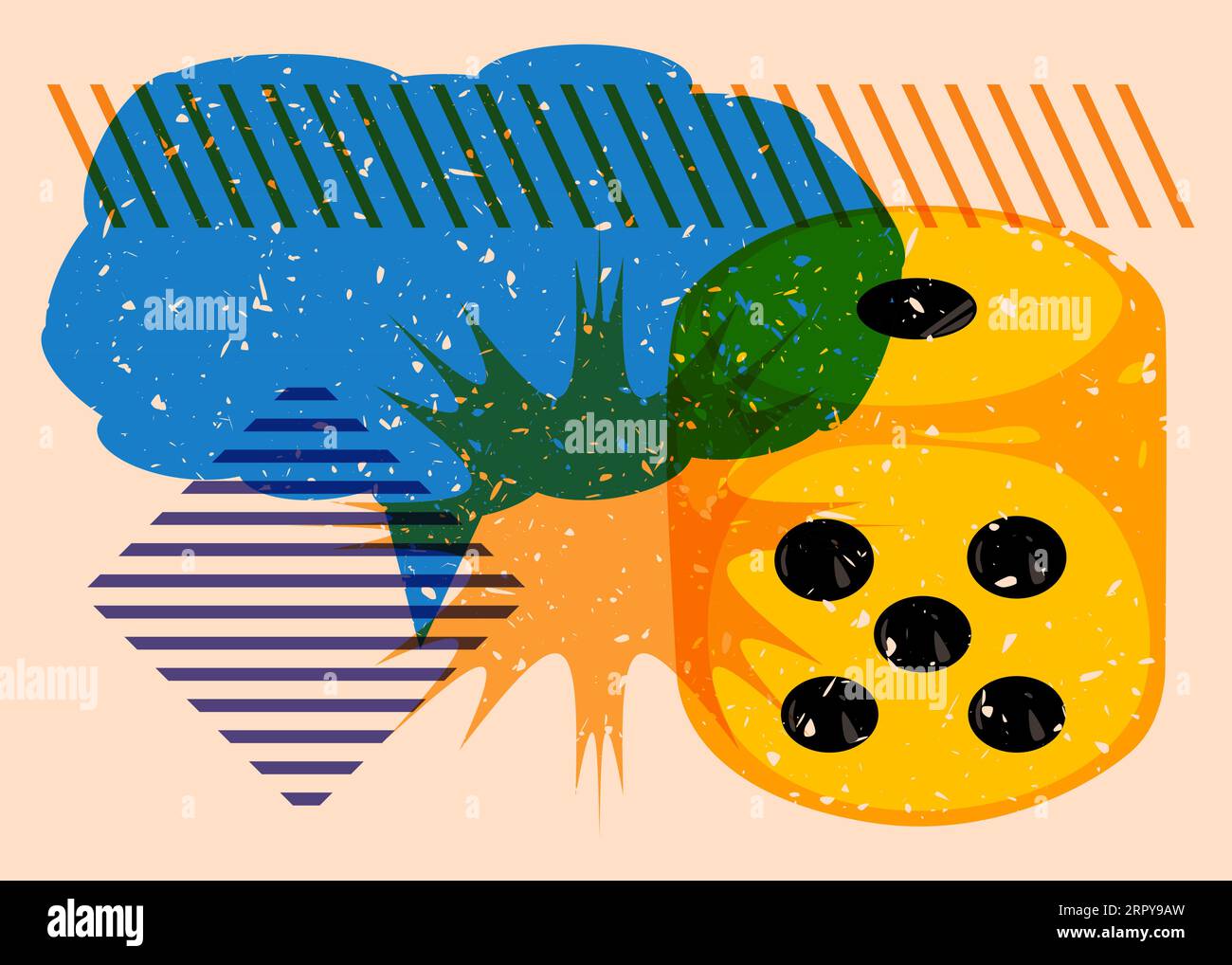 Dice in bubble Stock Vector Images - Alamy