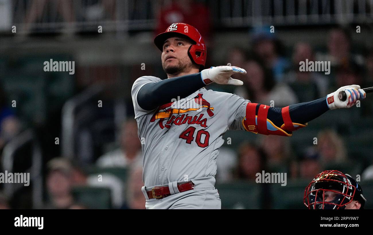 St. Louis Cardinals catcher Willson Contreras (40) bats against the ...
