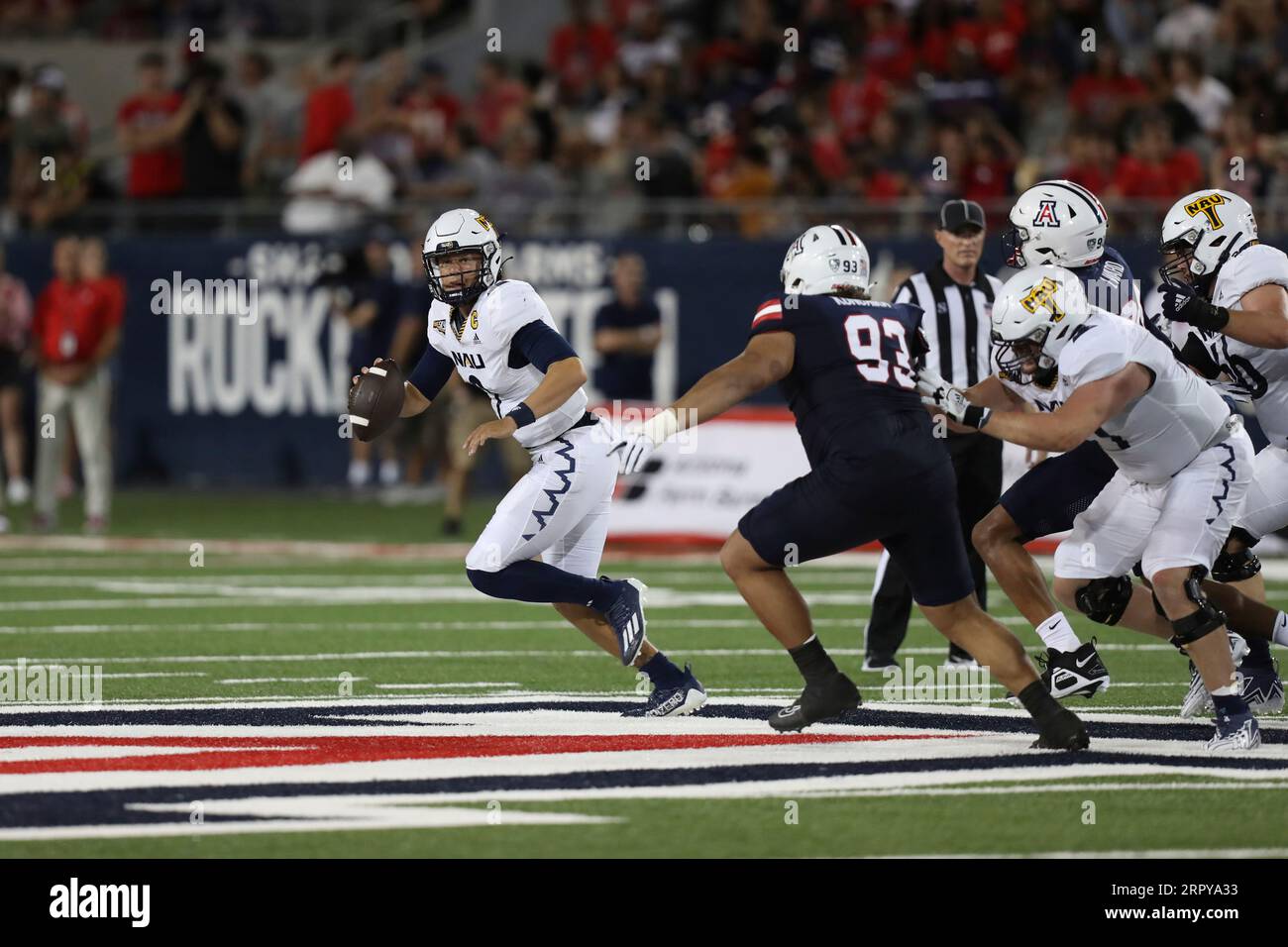 TUCSON, AZ - SEPTEMBER 02. Northern Arizona Lumberjacks quarterback Kai ...
