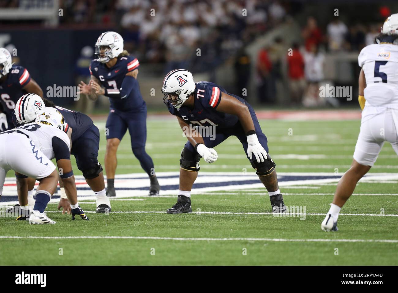 TUCSON, AZ - SEPTEMBER 02. Arizona Wildcats offensive lineman Jordan ...