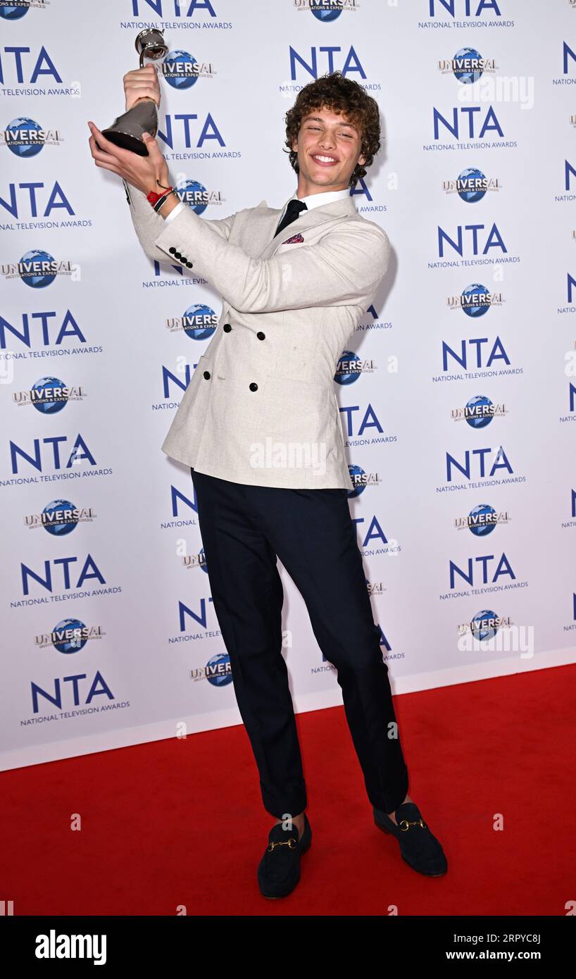 London, UK. September 5th, 2023. Bobby Brazier winner of Best Newcomer ...