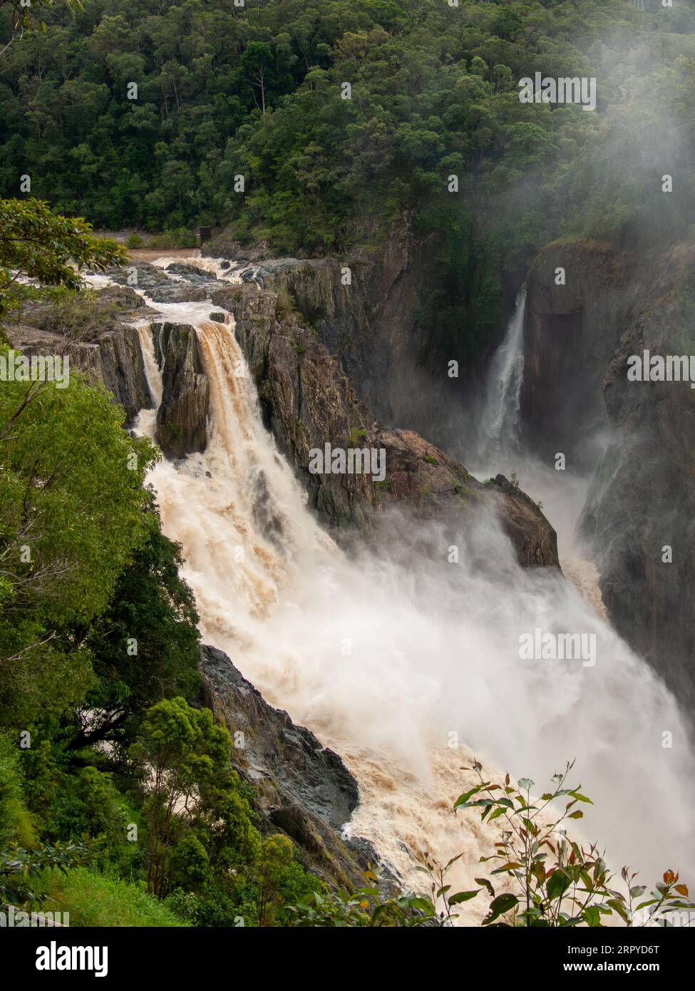 Barron Falls in flood, Din Din, Barron Gorge National Park, Kuranda ...