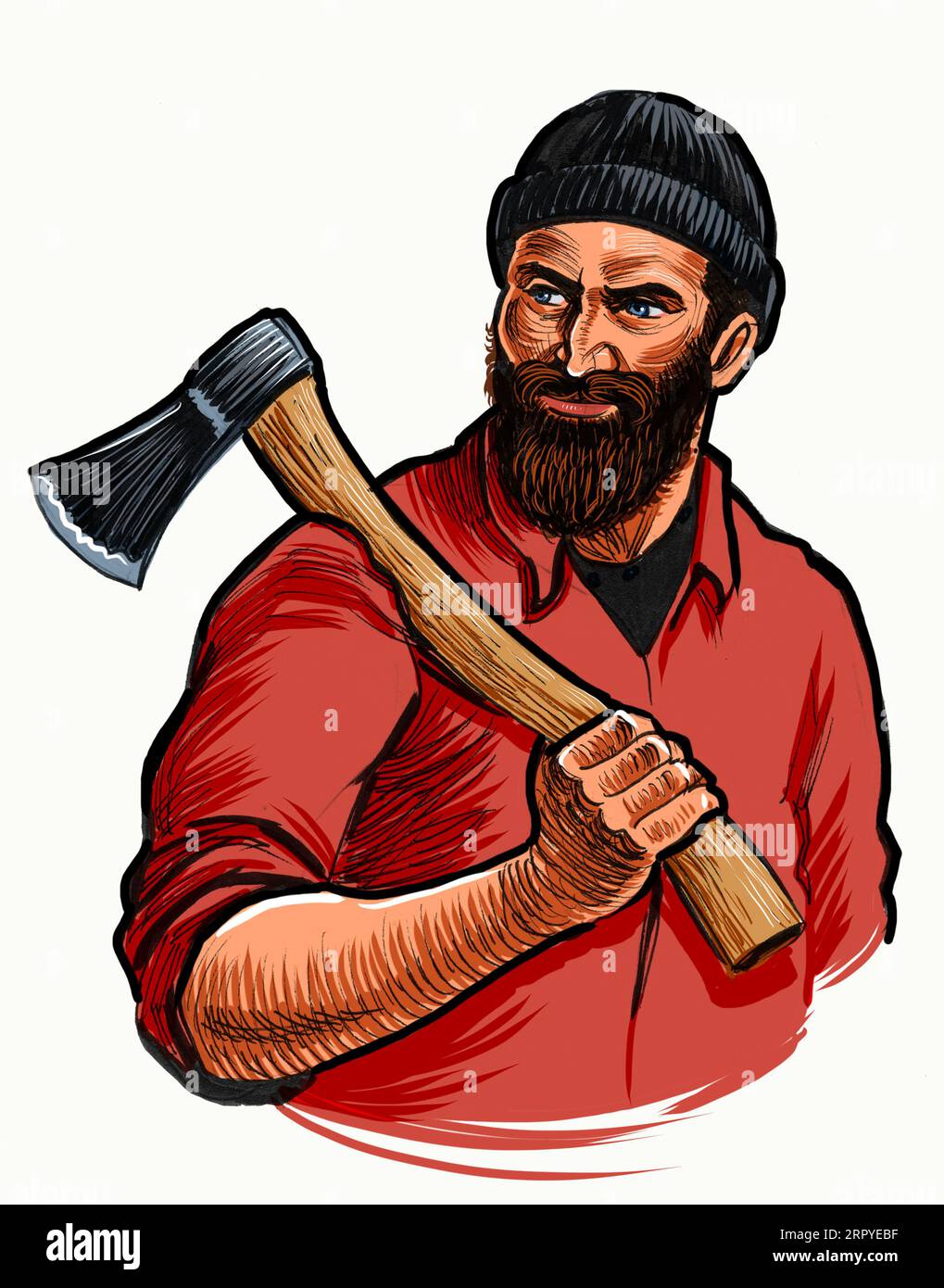 Cartoon lumberman hi-res stock photography and images - Alamy