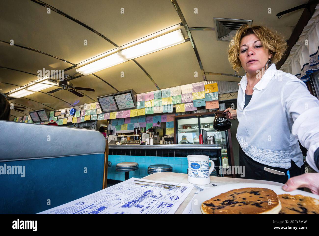 Blue Benn Diner Bennington, Vermont, USA Stock Photo - Alamy