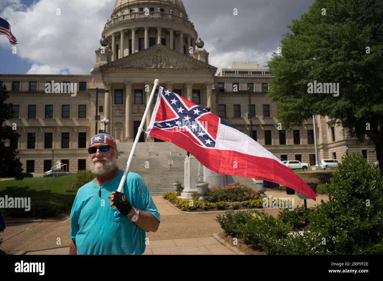 200629 Jackson June 29 2020 Xinhua A Man Protests Against The