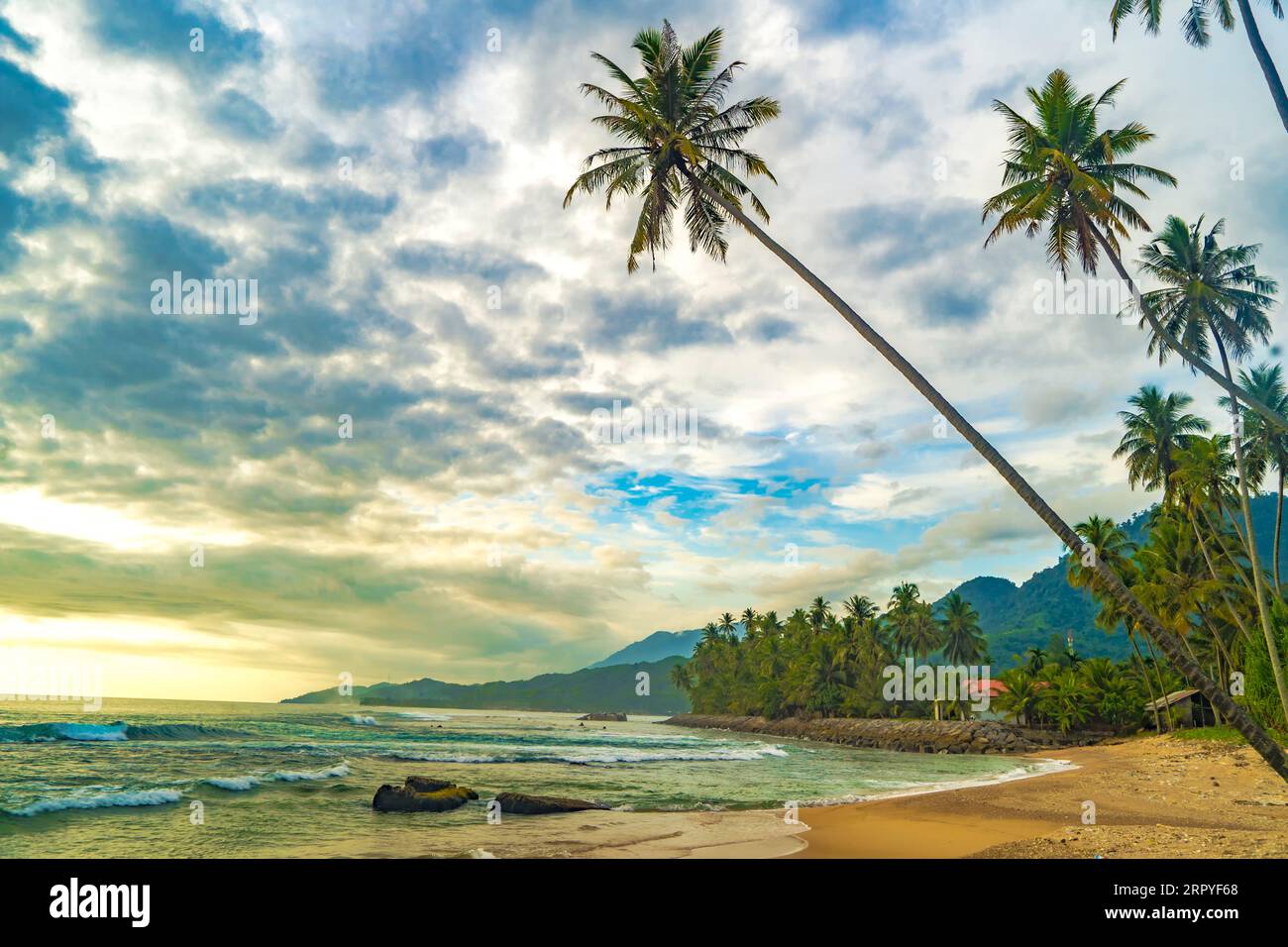 Sawang Indah Beach, Tapaktuan, Aceh. Serene coastal paradise with ...