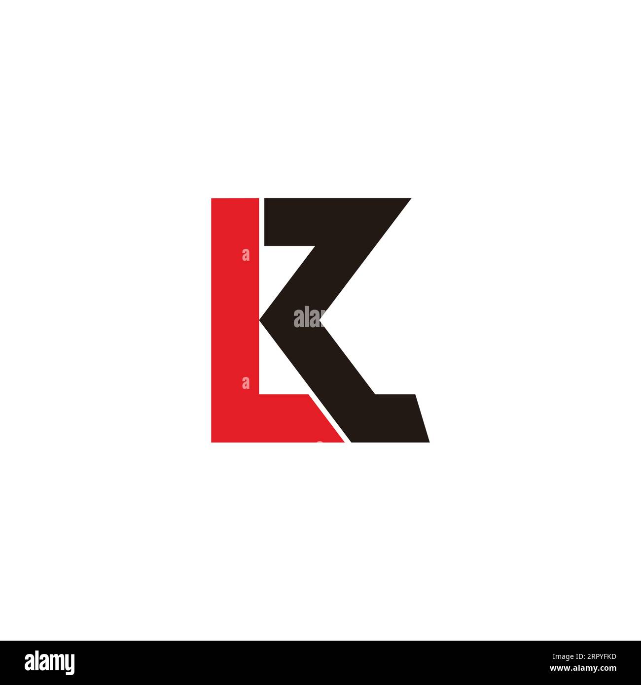 letter rl simple colorful geometric logo vector Stock Vector Image ...