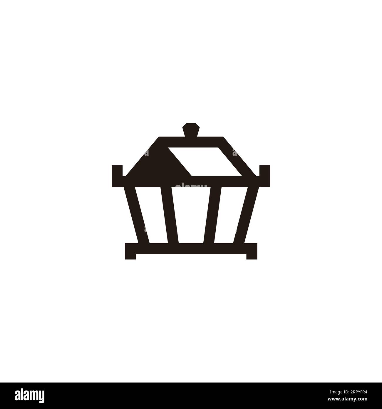 simple geometric pan cook symbol icon vector Stock Vector Image & Art ...