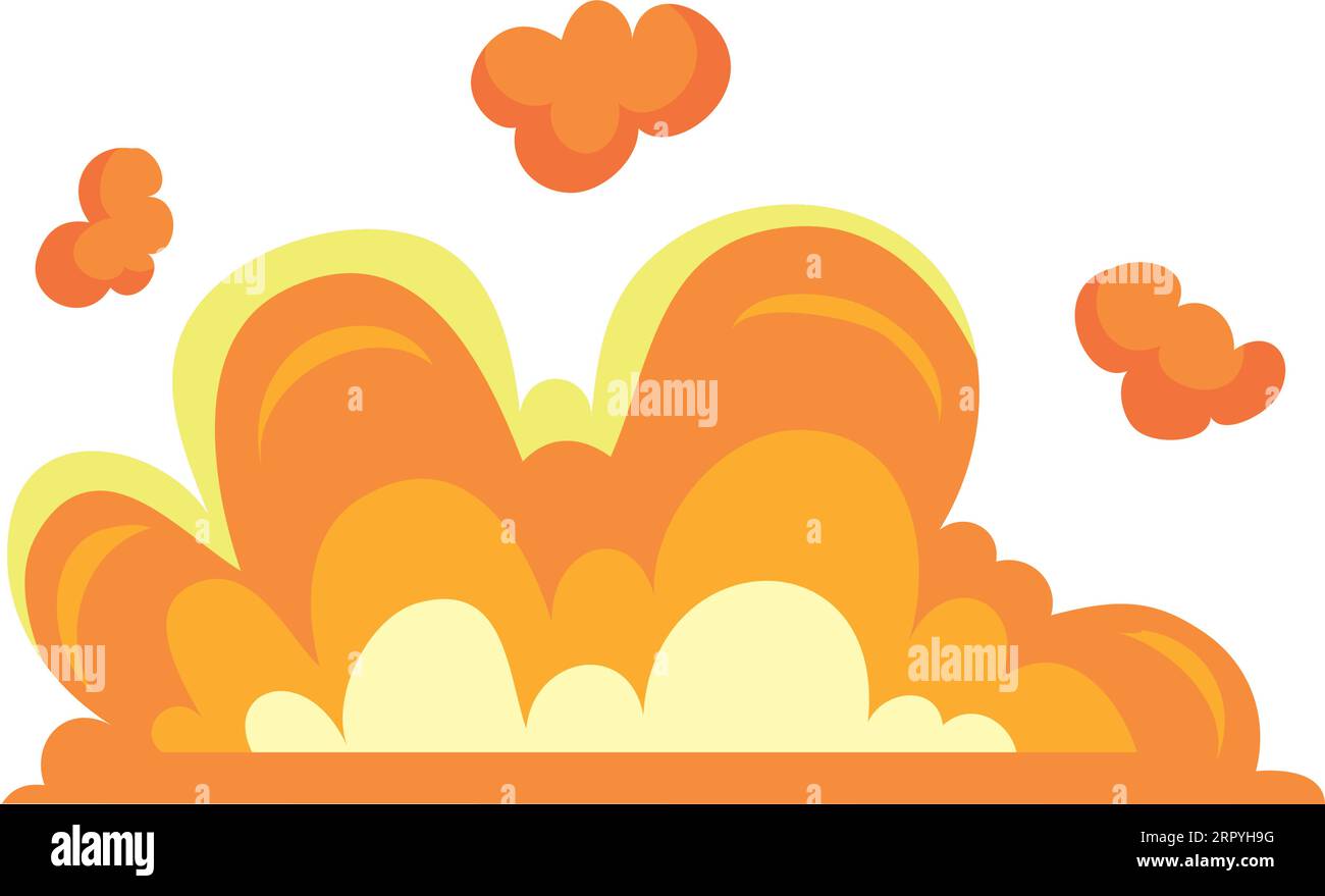 Comic smoke dust clouds Cut Out Stock Images & Pictures - Alamy