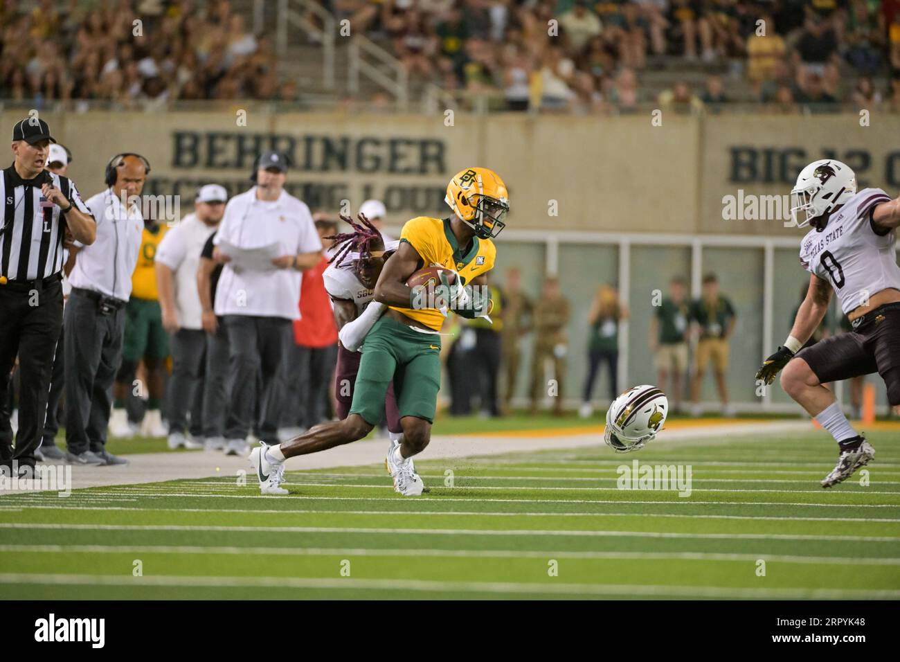 Waco, Texas, USA. 2nd Sep, 2023. Texas State Bobcats cornerback Joshua ...