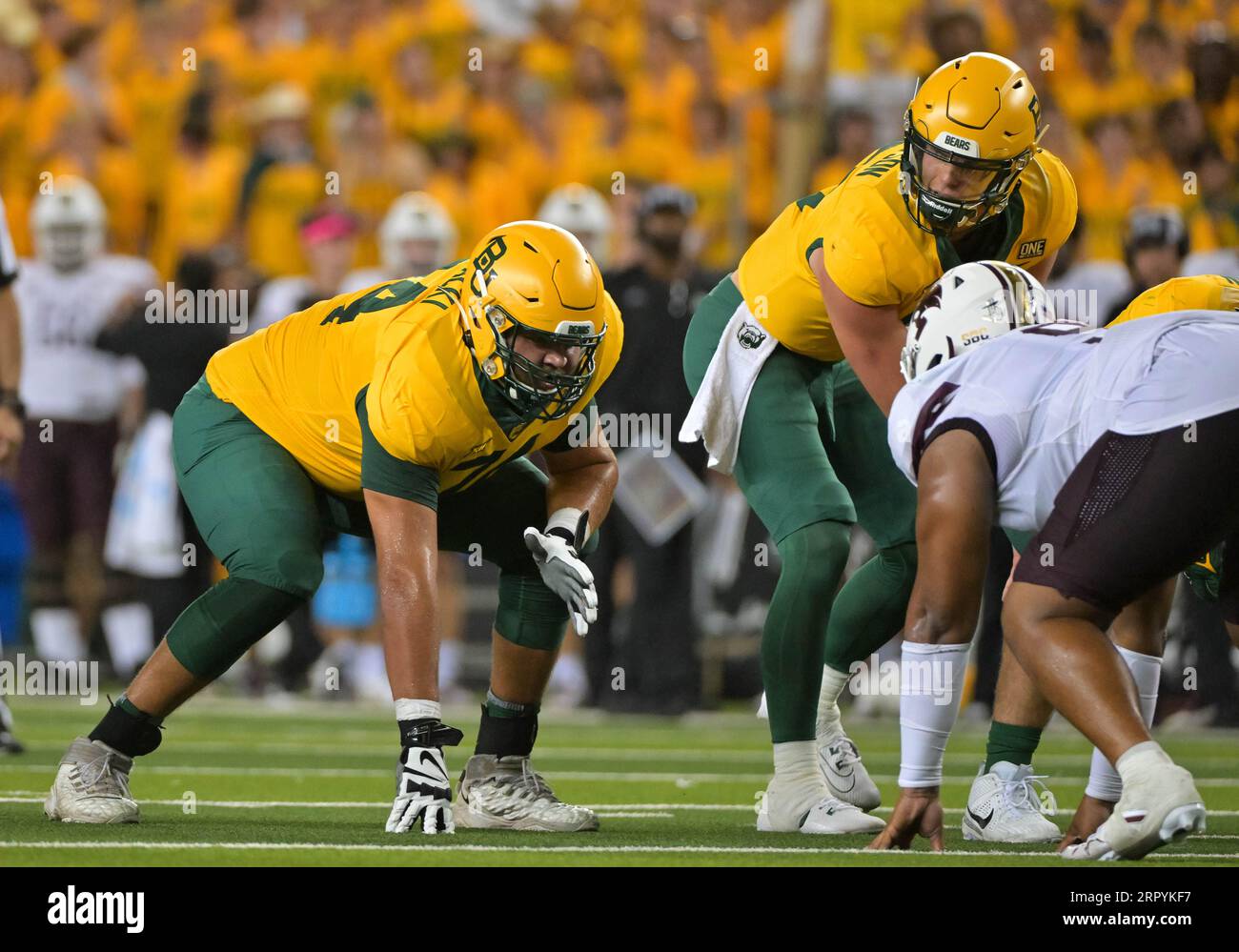Waco, Texas, USA. 2nd Sep, 2023. Baylor Bears offensive lineman Kaden Sieracki (74) during the ...
