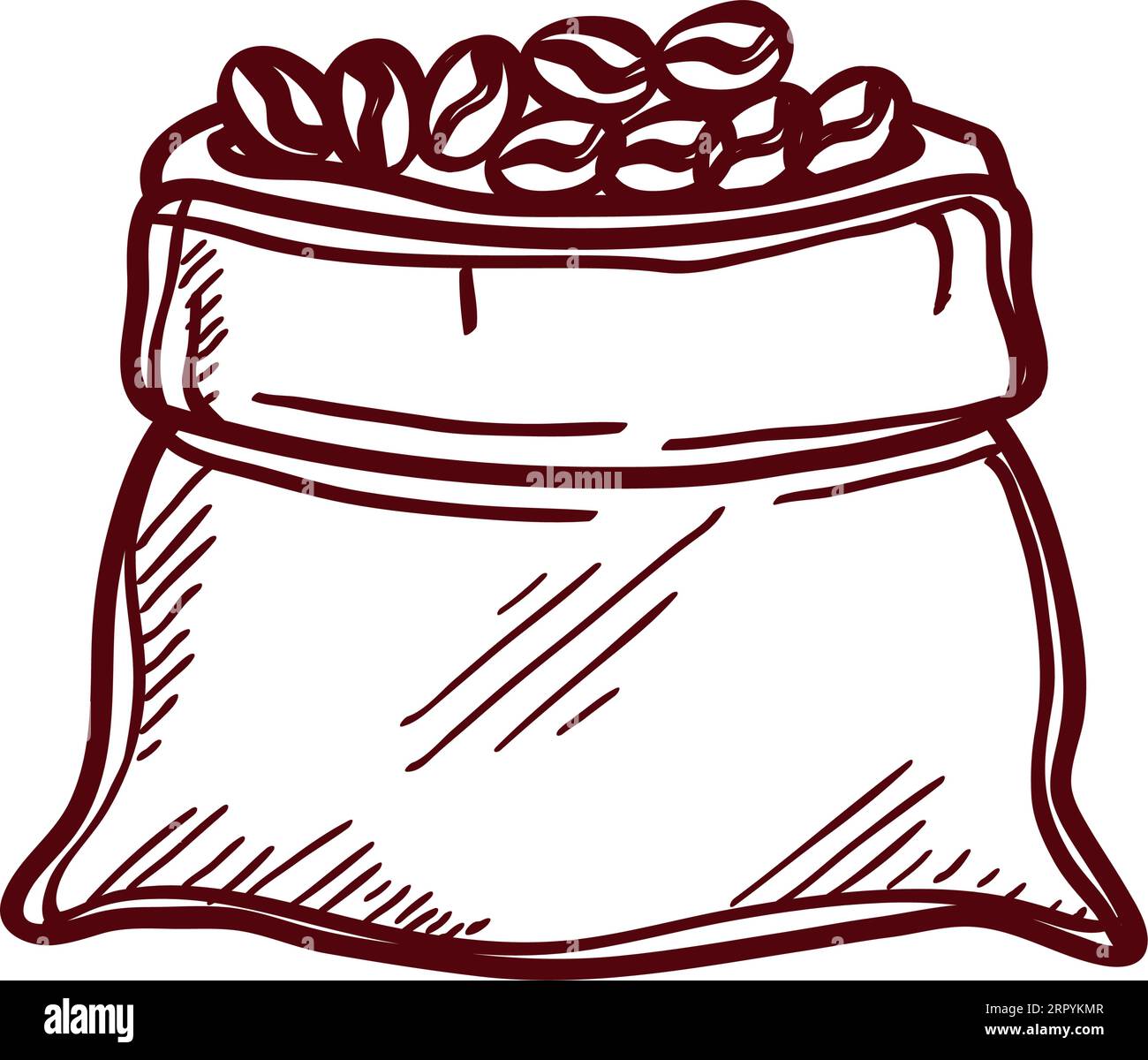 coffee beans in a sack icon Stock Vector Image & Art - Alamy