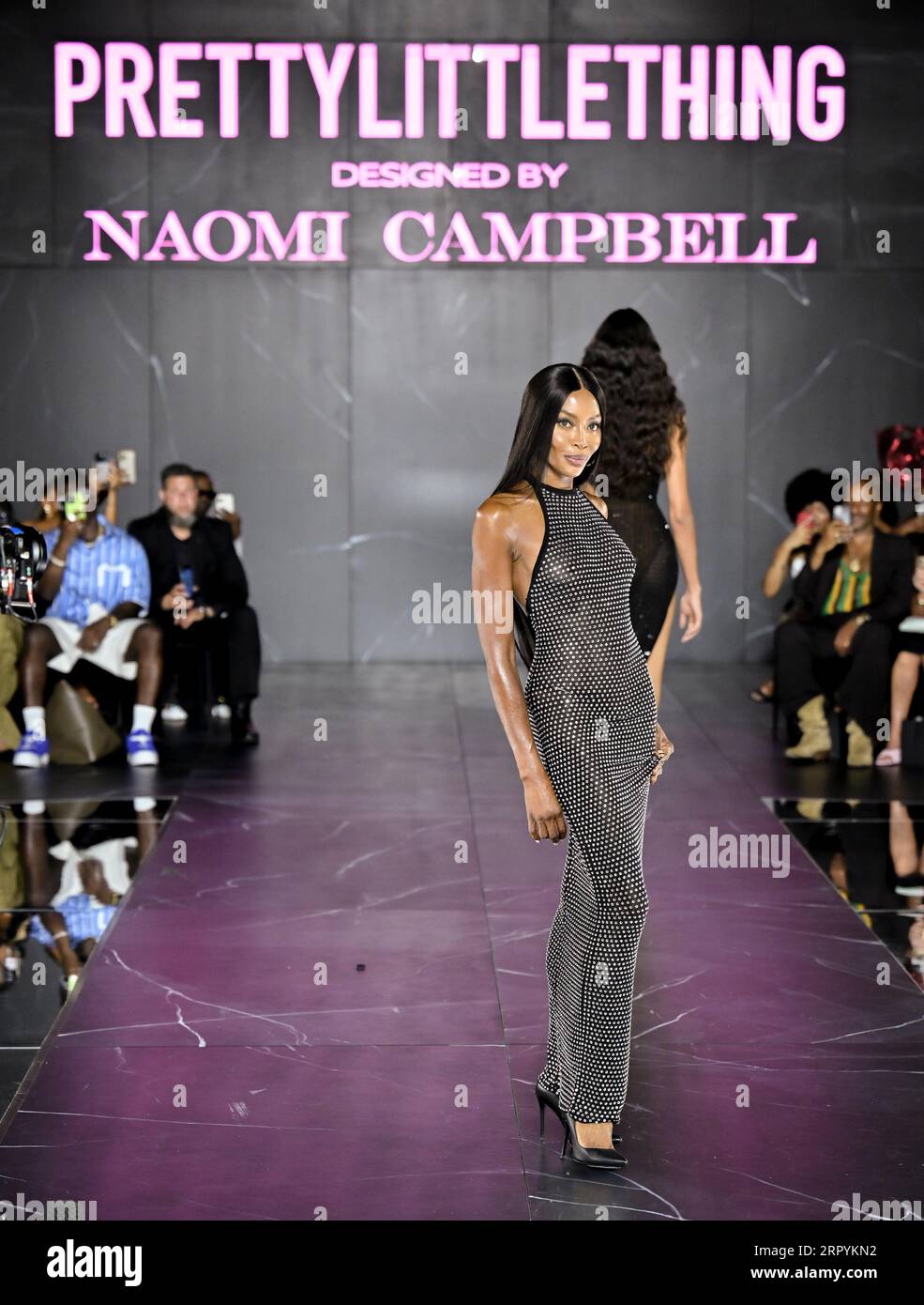 EDS NOTE: NUDITY - Naomi Campbell walks the runway at the ... EDS NOTE: NUDITY - Naomi Campbell walks the runway at the ...
