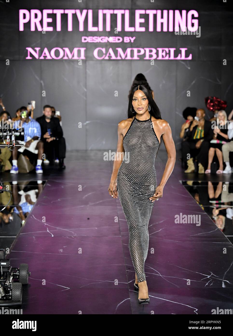 EDS NOTE: NUDITY - Naomi Campbell walks the runway at the ... EDS NOTE: NUDITY - Naomi Campbell walks the runway at the ...