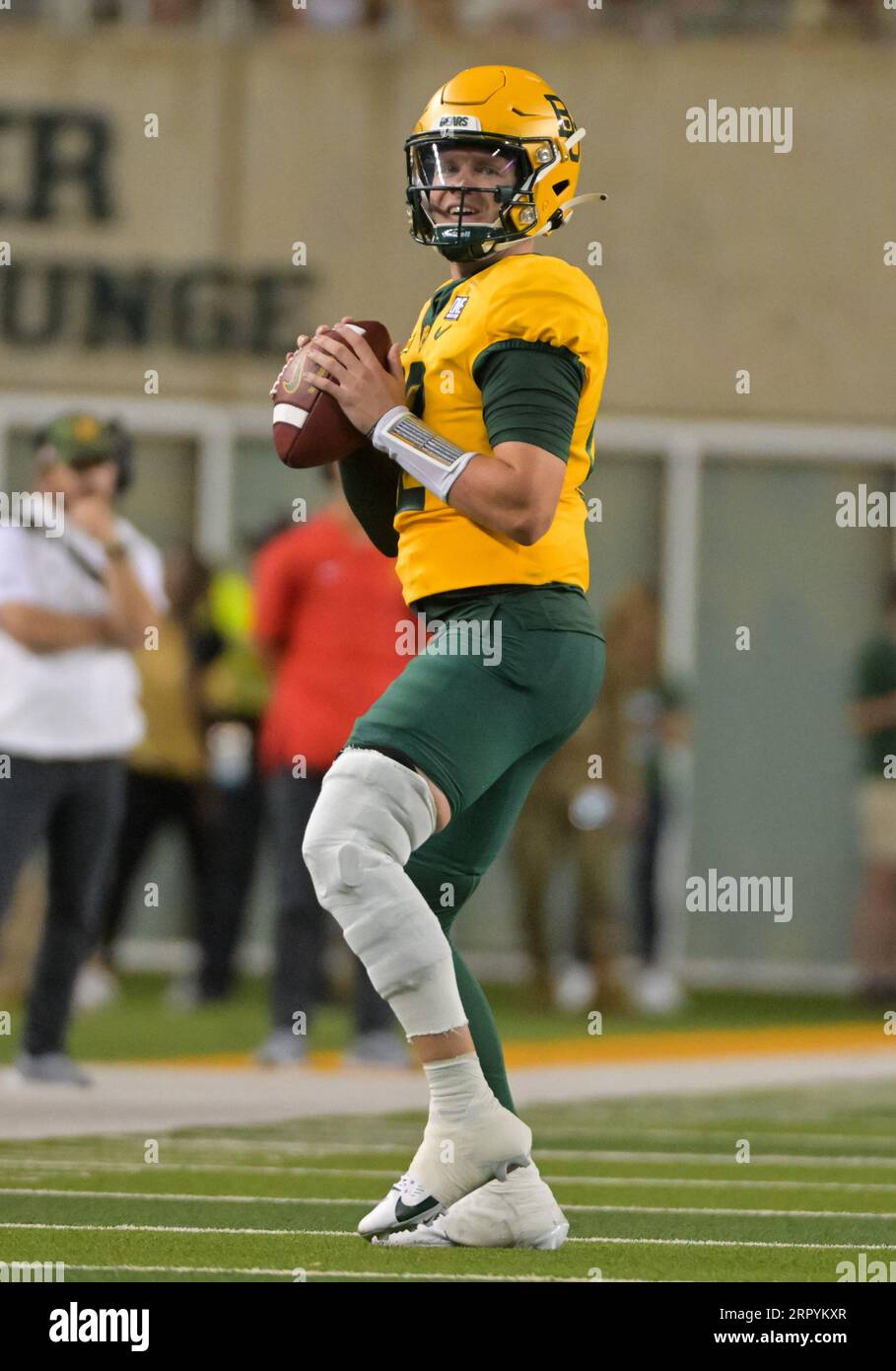 Waco, Texas, USA. 2nd Sep, 2023. Baylor Bears quarterback Blake Shapen ...