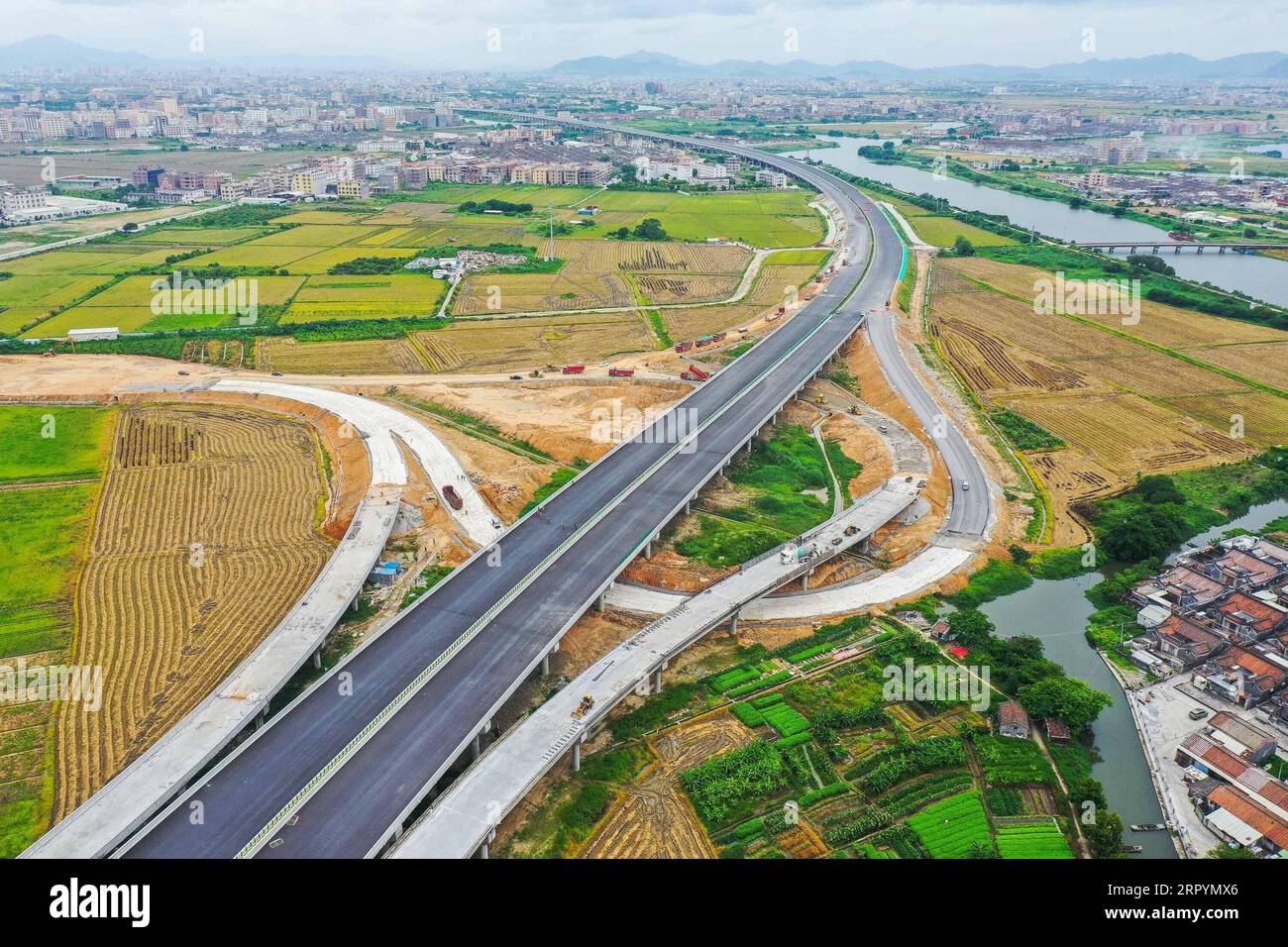 200709 -- SHANTOU, July 9, 2020 -- Aerial photo taken on July 9, 2020 ...