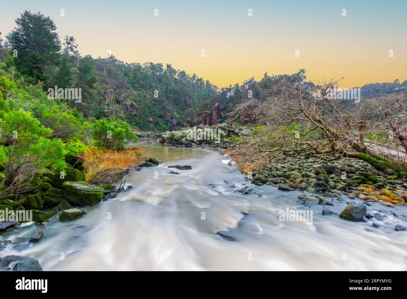 The South Esk River in Cataract Gorge in Launceston, Tasmania ...