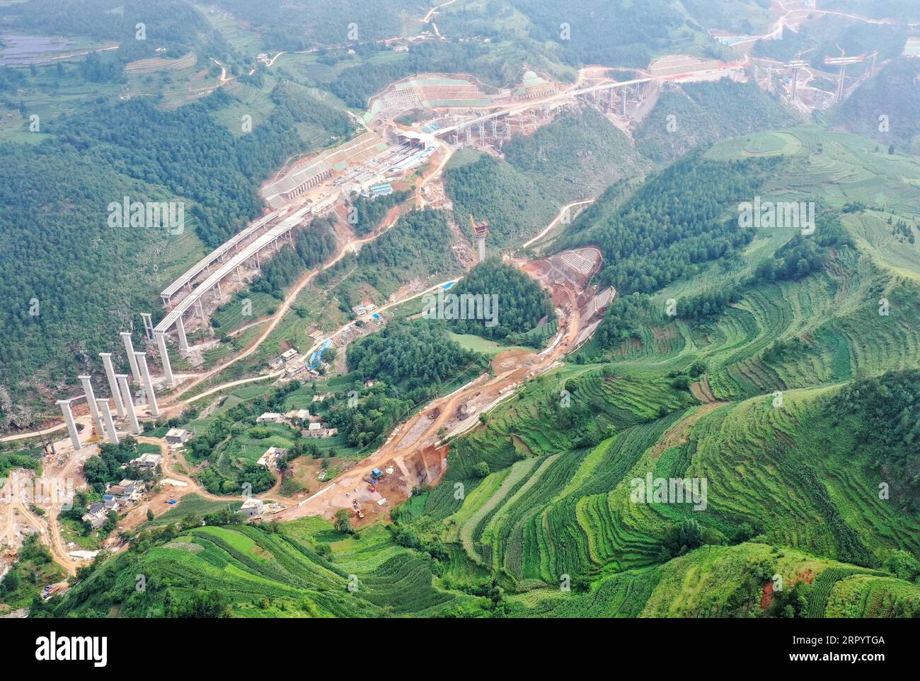 200715 -- WEINING, July 15, 2020 -- Aerial photo taken on July 15, 2020 ...