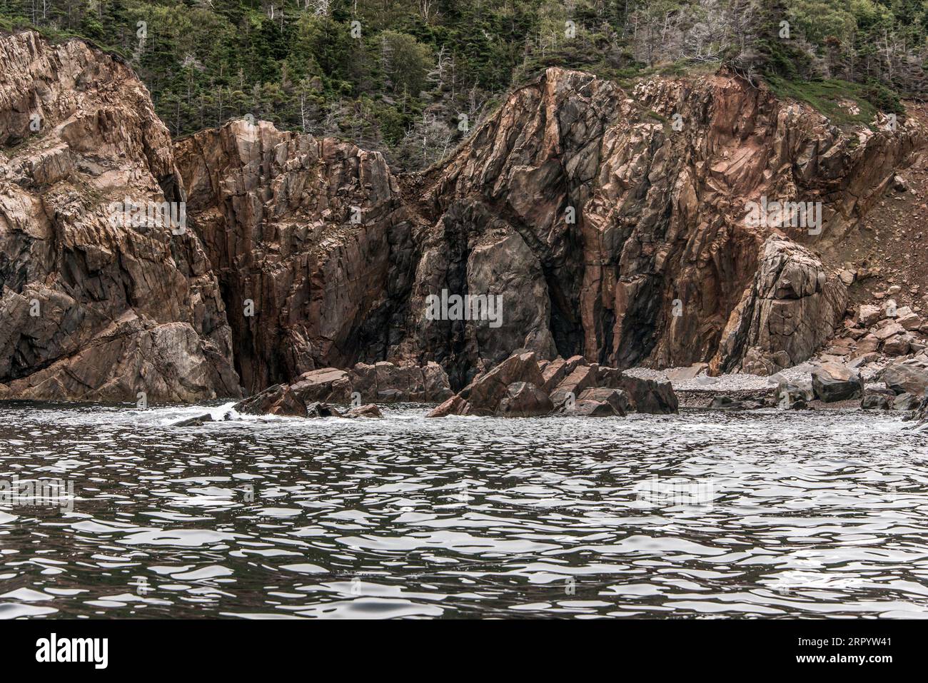 A panoramic view of the Cape Breton Island Coast line cliff scenic ...