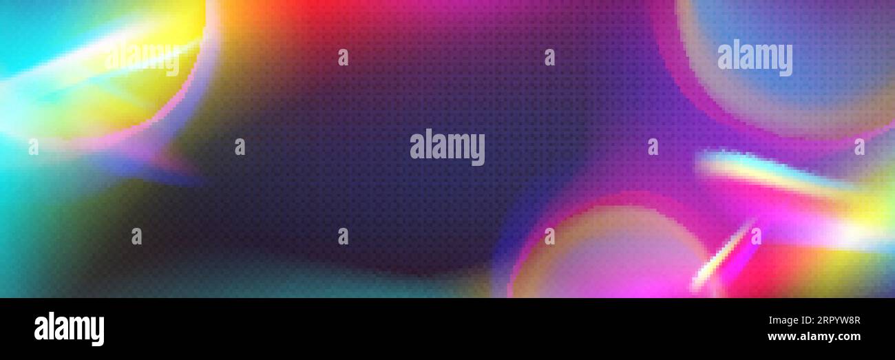 Realistic rainbow light prism effect on transparent background. Vector ...