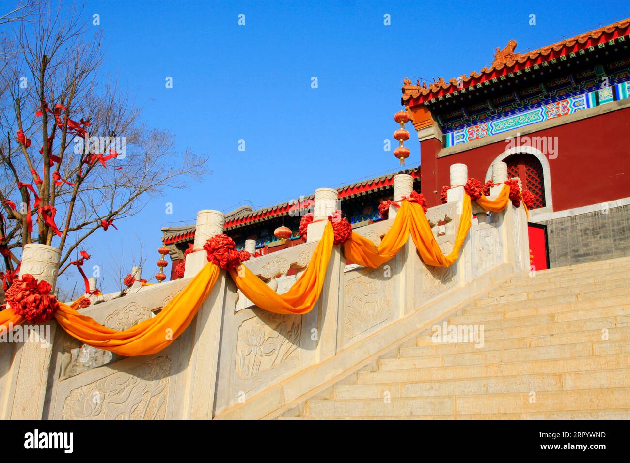 temple building scenery, closeup of photo Stock Photo - Alamy