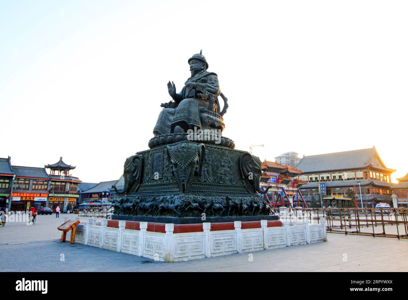 Hohhot City - May 2: Alatan Khan bronze statue in Hohhot DaZhao Temple ...