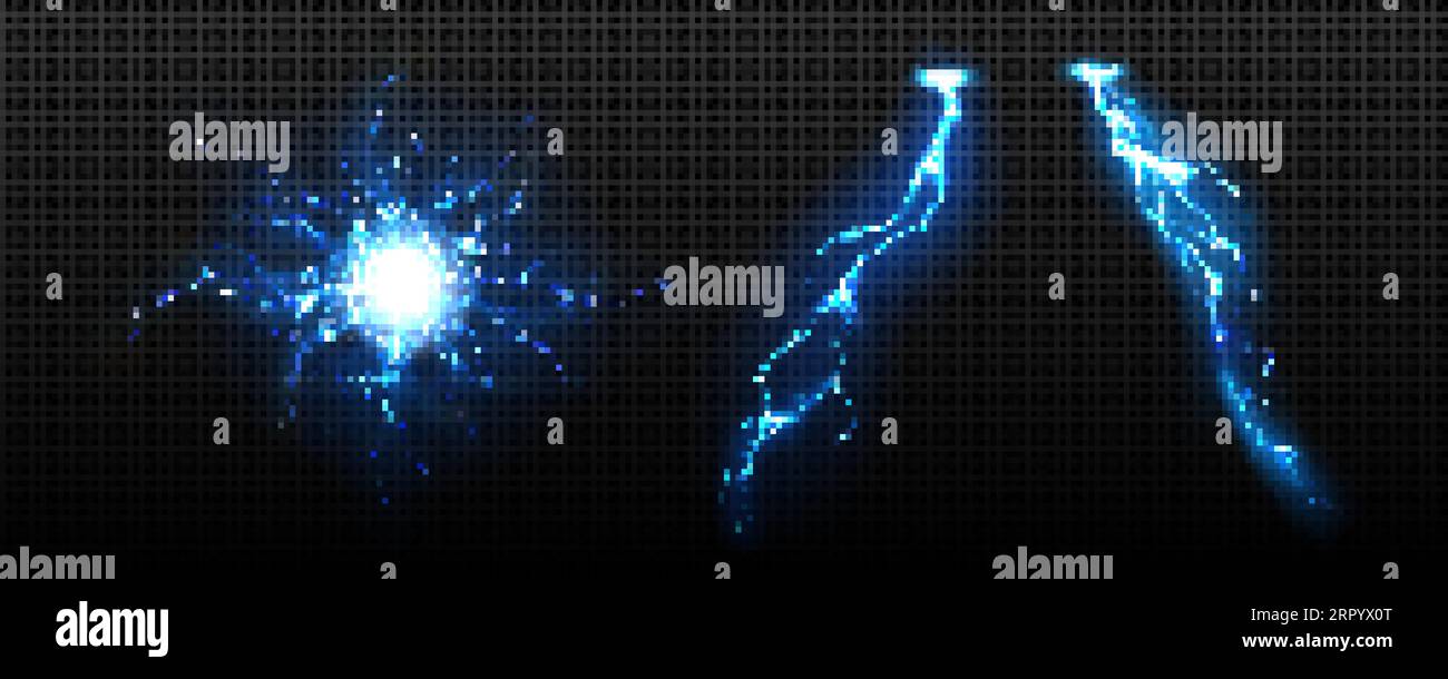Realistic circle thunder storm Stock Vector Images - Alamy