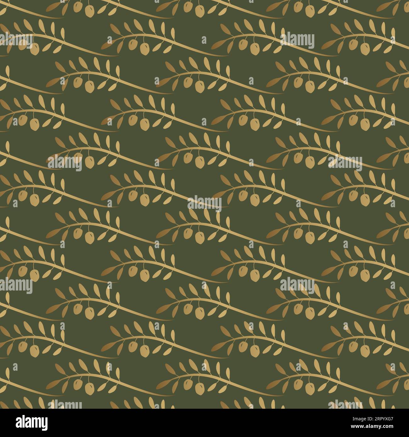 Olive Branch Seamless Pattern Design Stock Vector Image & Art - Alamy