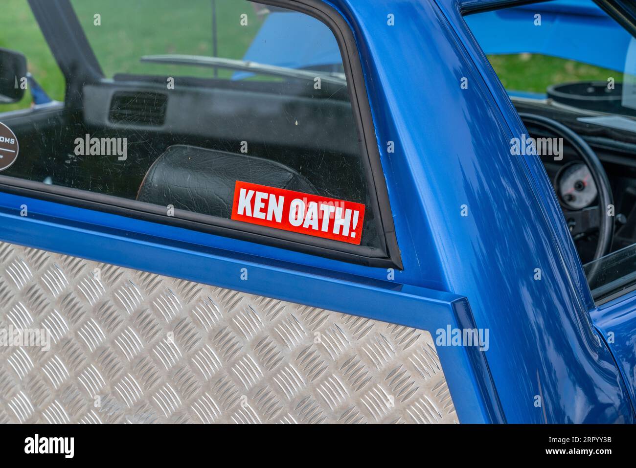 Classic Holden HQ at the Glen Innes Showground in northern New South Wales, Australia, with KEN ...