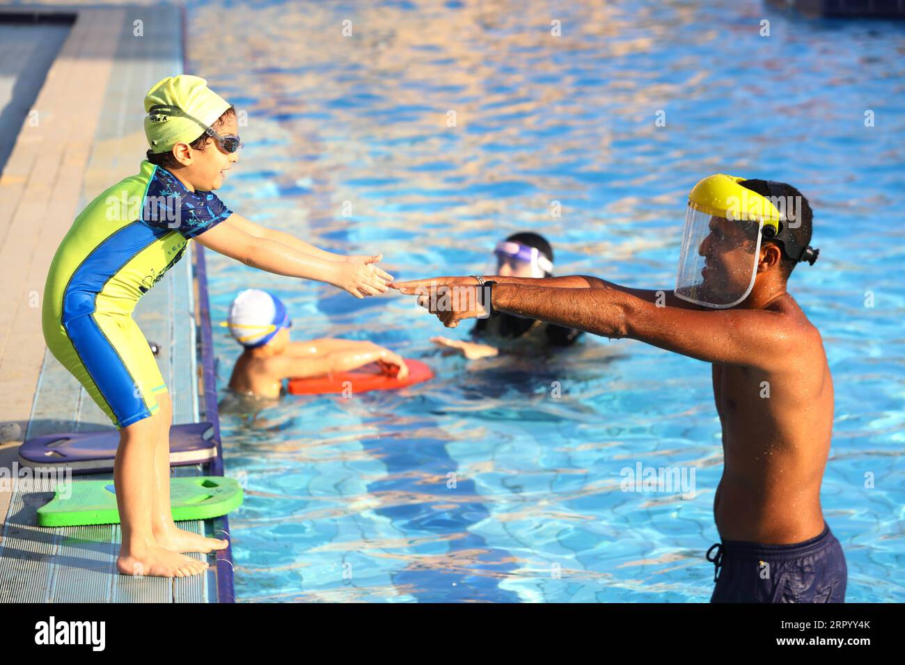 Spegypt cairo covid 19 swiming hi-res stock photography and images - Alamy