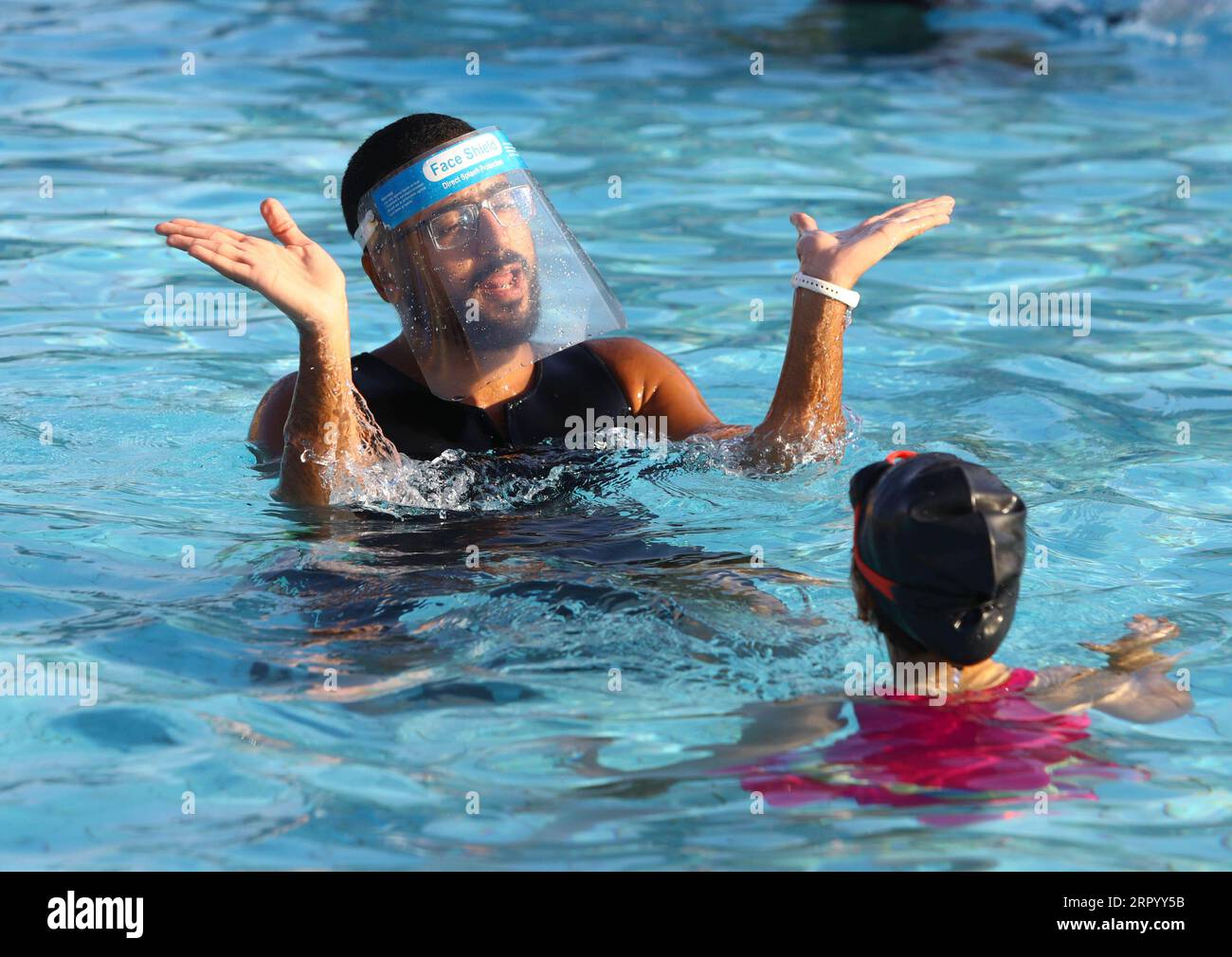 Spegypt cairo covid 19 swiming hi-res stock photography and images - Alamy