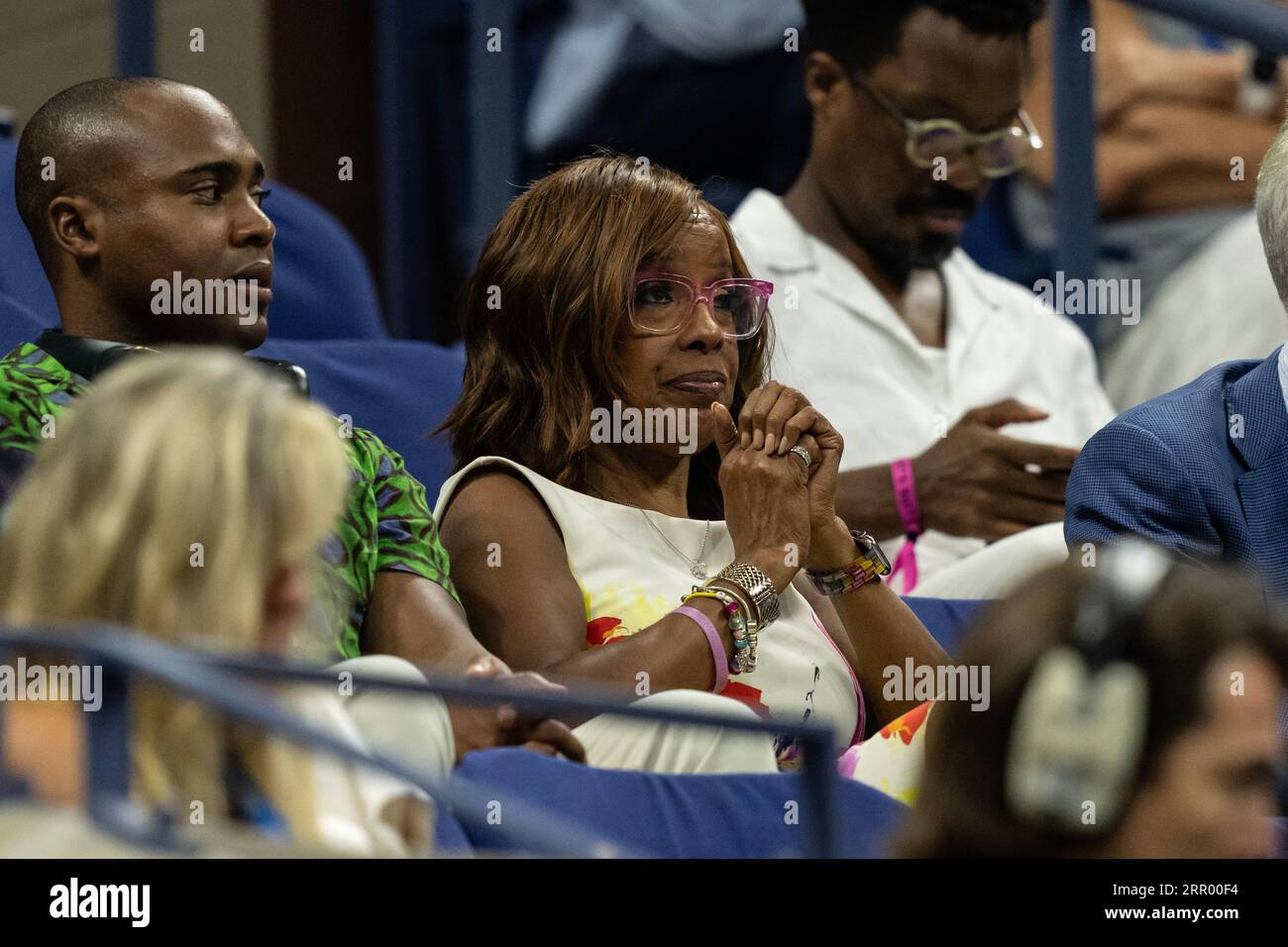 Gale King attends quarterfinal round match between Karolina Muchova of ...