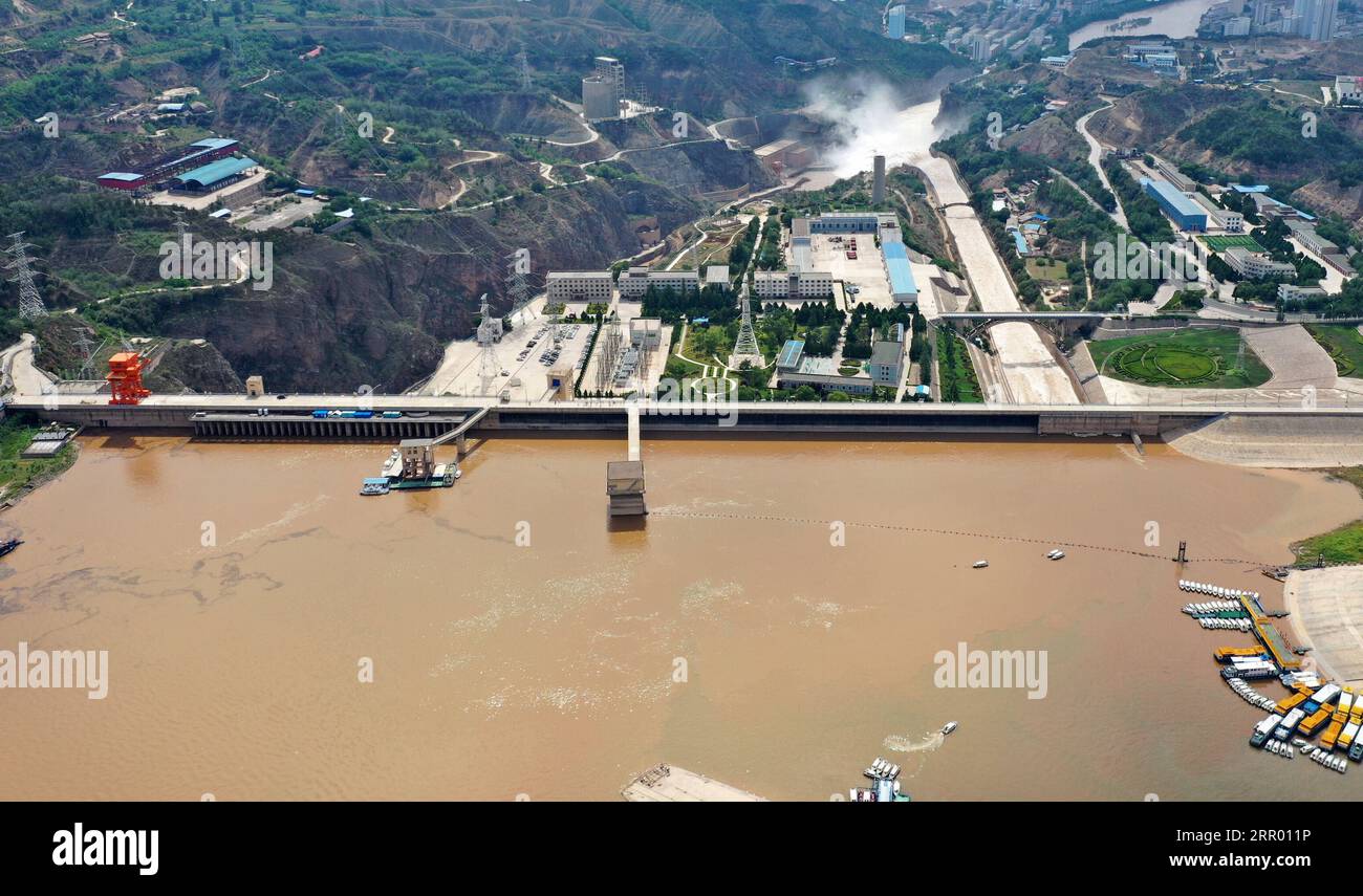 200721 -- LANZHOU, July 21, 2020 -- Aerial photo taken on July 21, 2020 ...