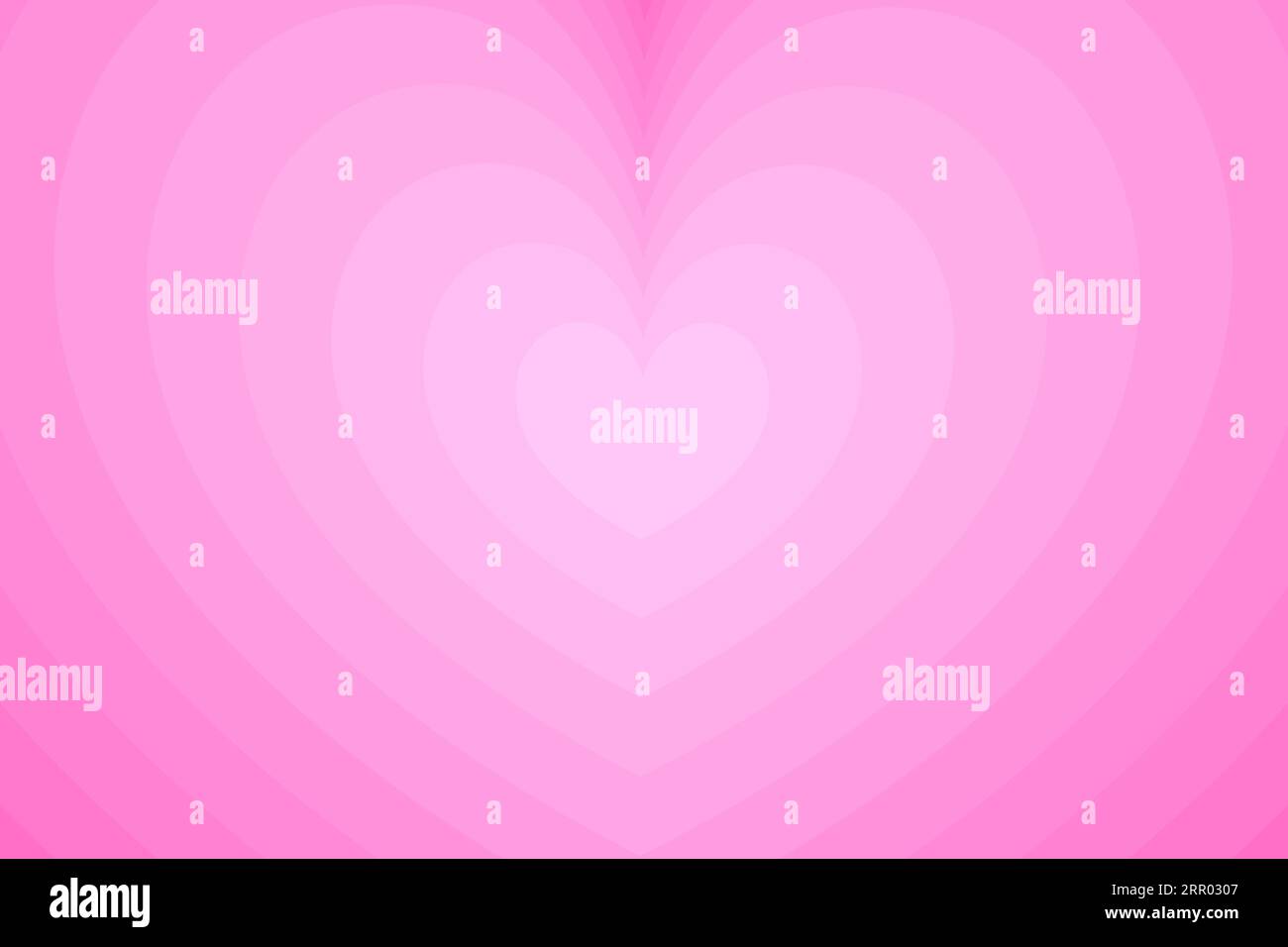 Groovy background with heart. Retro psychedelic pink tunnel ...