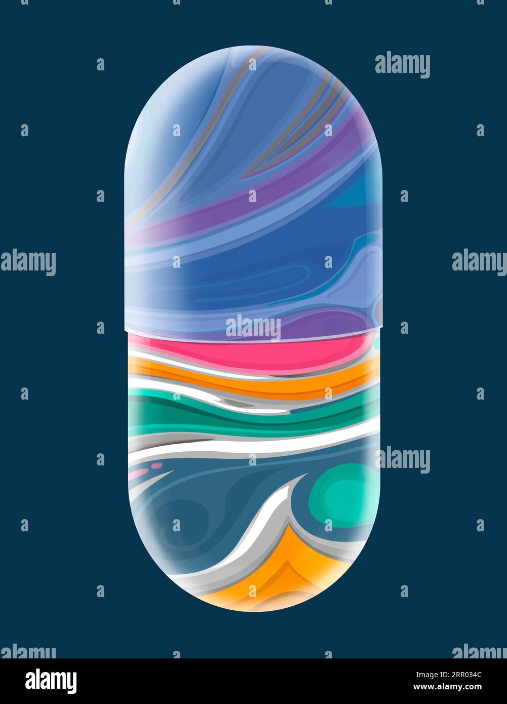 Capsule, conceptual illustration Stock Photo - Alamy