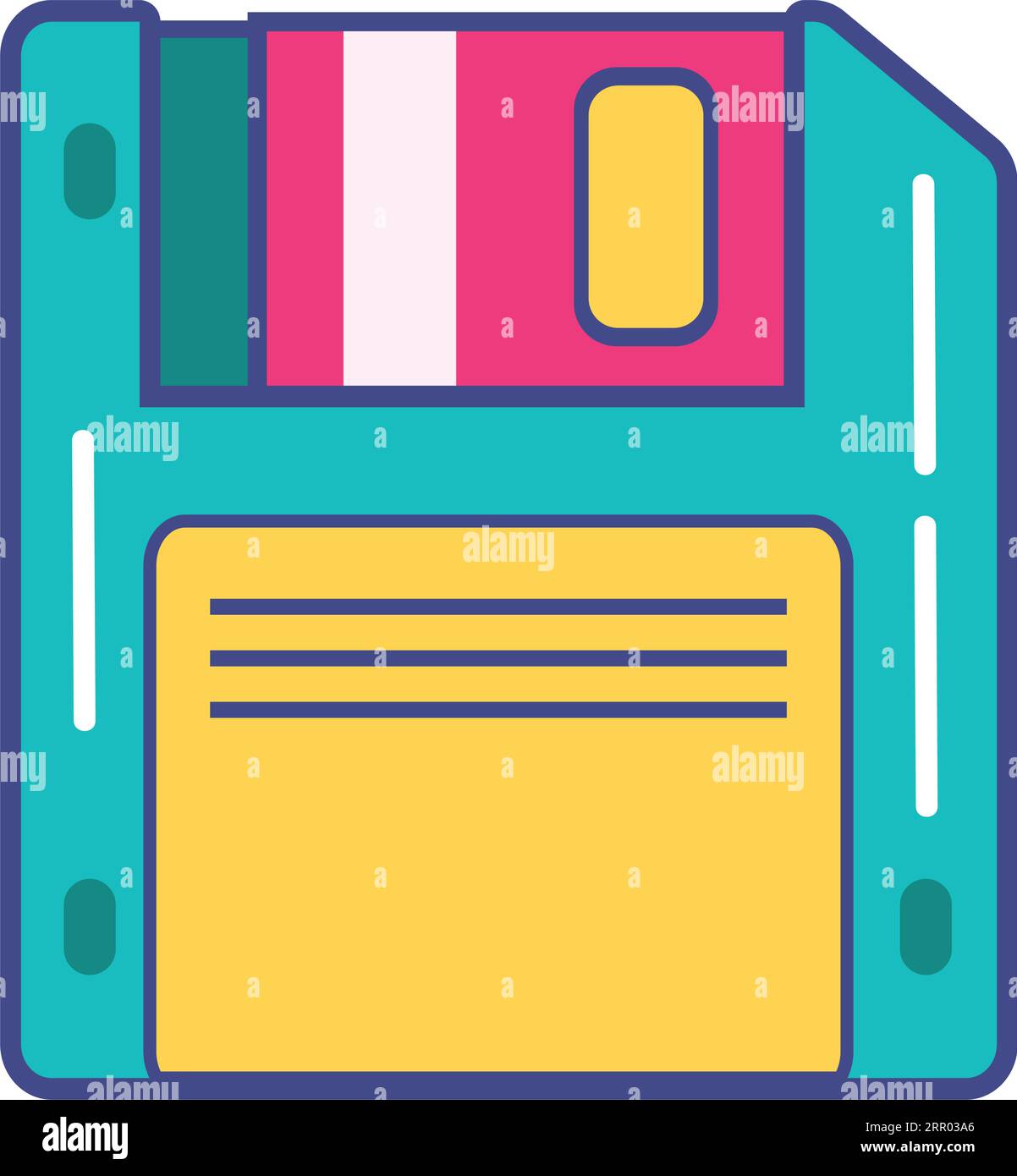 nineties pop art style floppy Stock Vector Image & Art - Alamy