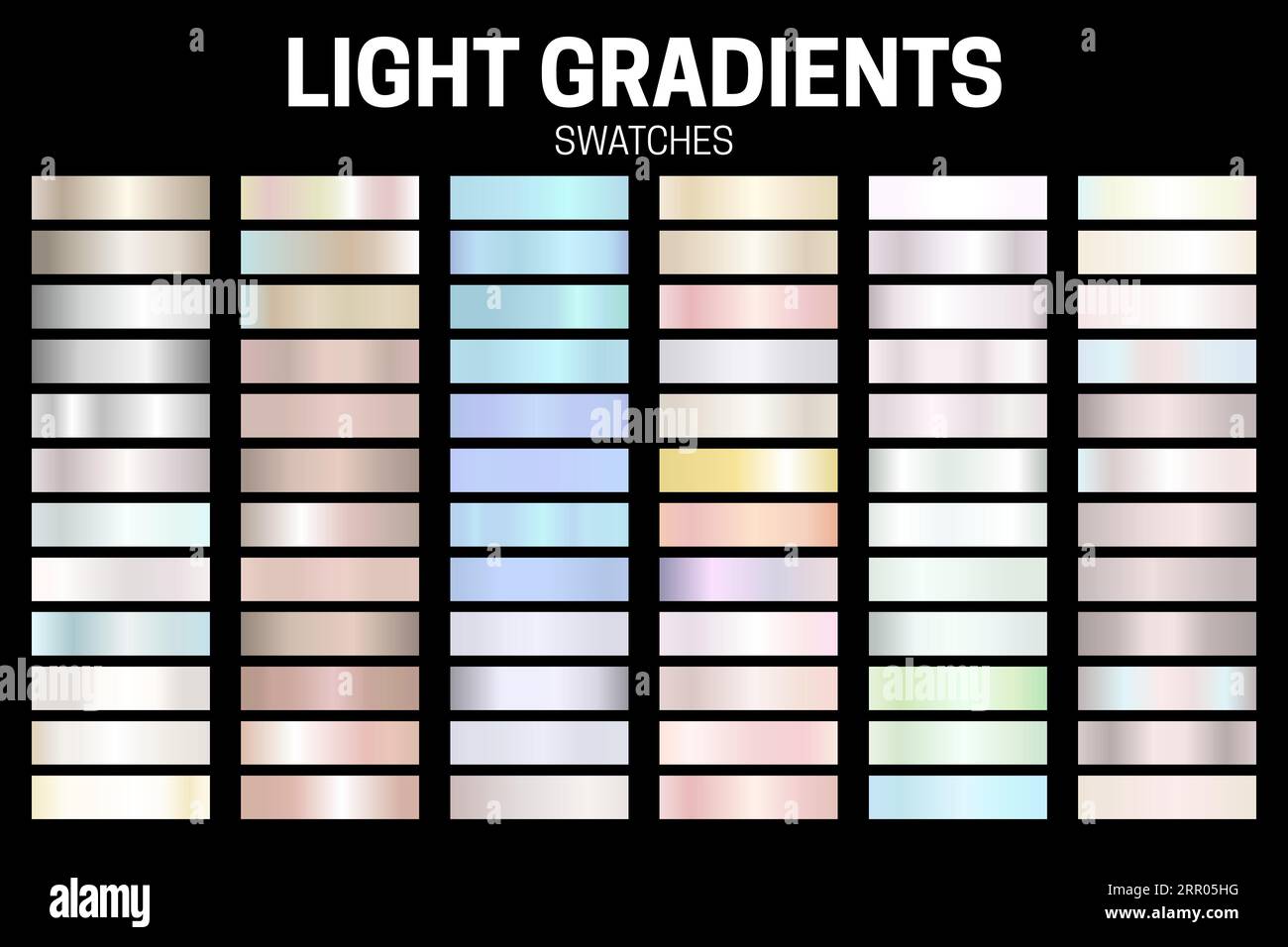 Light Color Gradient Collection of Swatches Stock Vector Image & Art ...