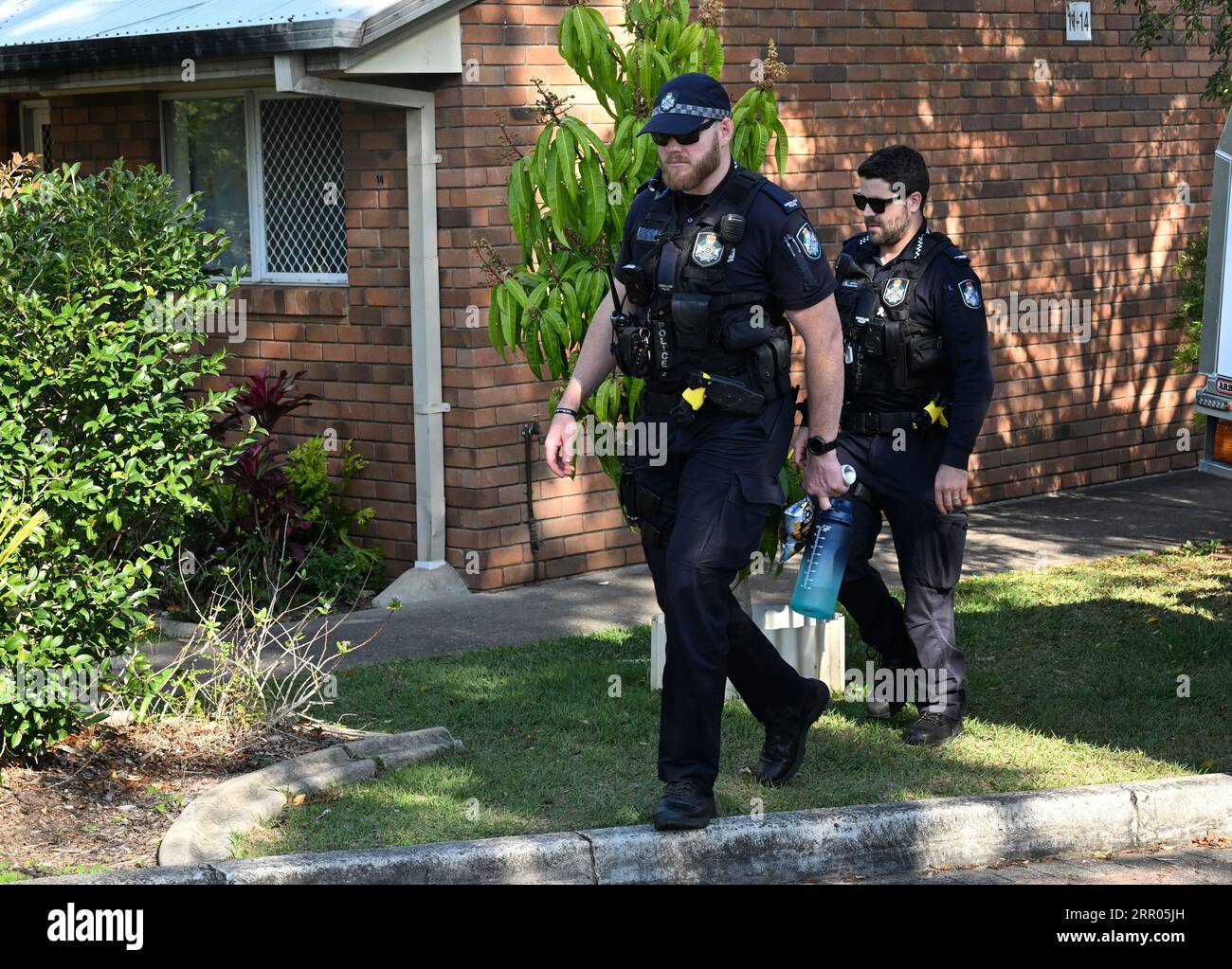 Brisbane, Australia. 06th Sep, 2023. Police are seen working at the ...