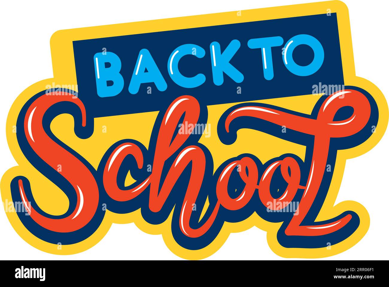 back to school font Stock Vector Image & Art - Alamy