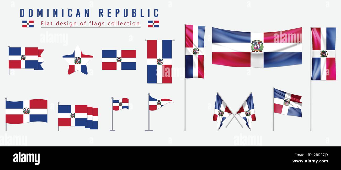 Dominican republic bahrain flag Stock Vector Images - Alamy