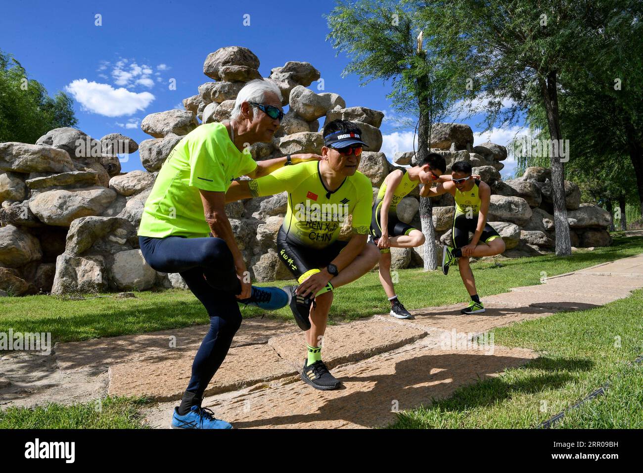 Old and young together races hi-res stock photography and images - Alamy