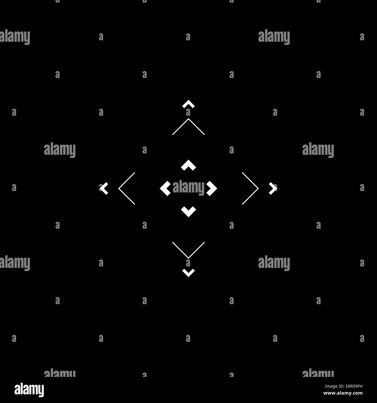 Futuristic GUI rhombus aim, target, HUD reticle, cyberpunk aesthetics ...