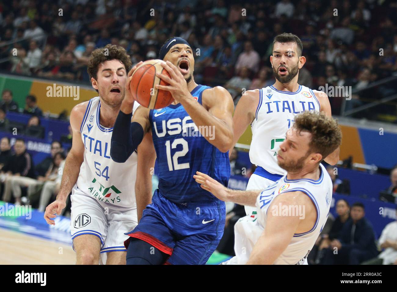 Manila, Philippines. 5th Sep, 2023. NICOLO MELLI (9) of Italy draws a ...